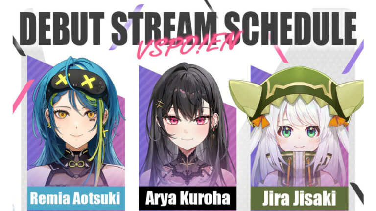 【初配信】ぶいすぽEN新人「青月 レミア」（Remia Aotsuki）「黒刃 アリヤ」（Arya Kuroha）「地崎 ジラ」（Jira ...
